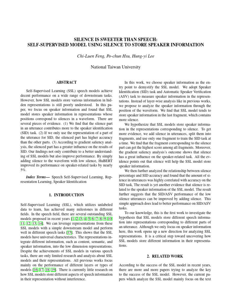 SLT_Silence_2022__Complete_ | PDF | Information | Accuracy And Precision