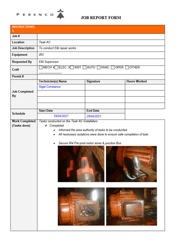 TAC E&I IR3 Job Done29.04.21 | PDF | Technology & Engineering