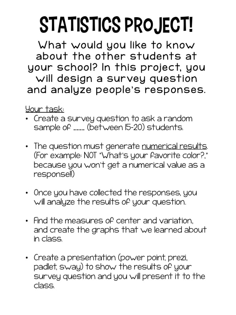 Statistics Project | PDF | Statistics | Statistical Analysis