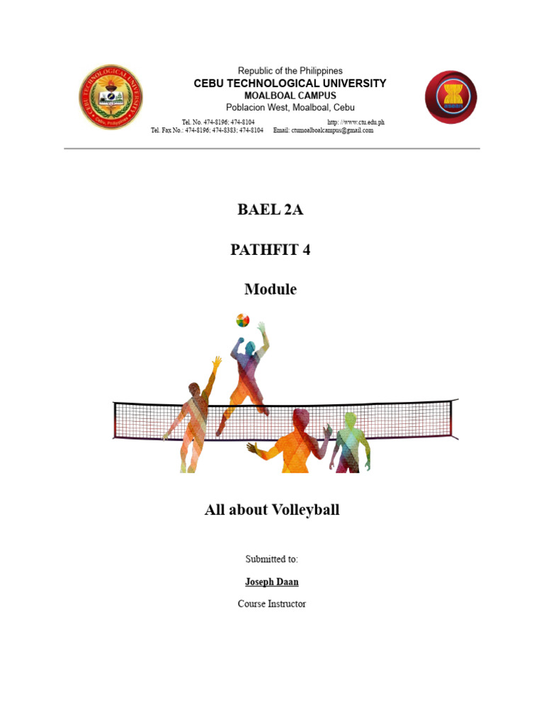 PATHFIT Module - GROUP 1 | PDF | Volleyball | Team Sports