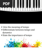 Music Tempo Definitions and Quiz Answers | PDF