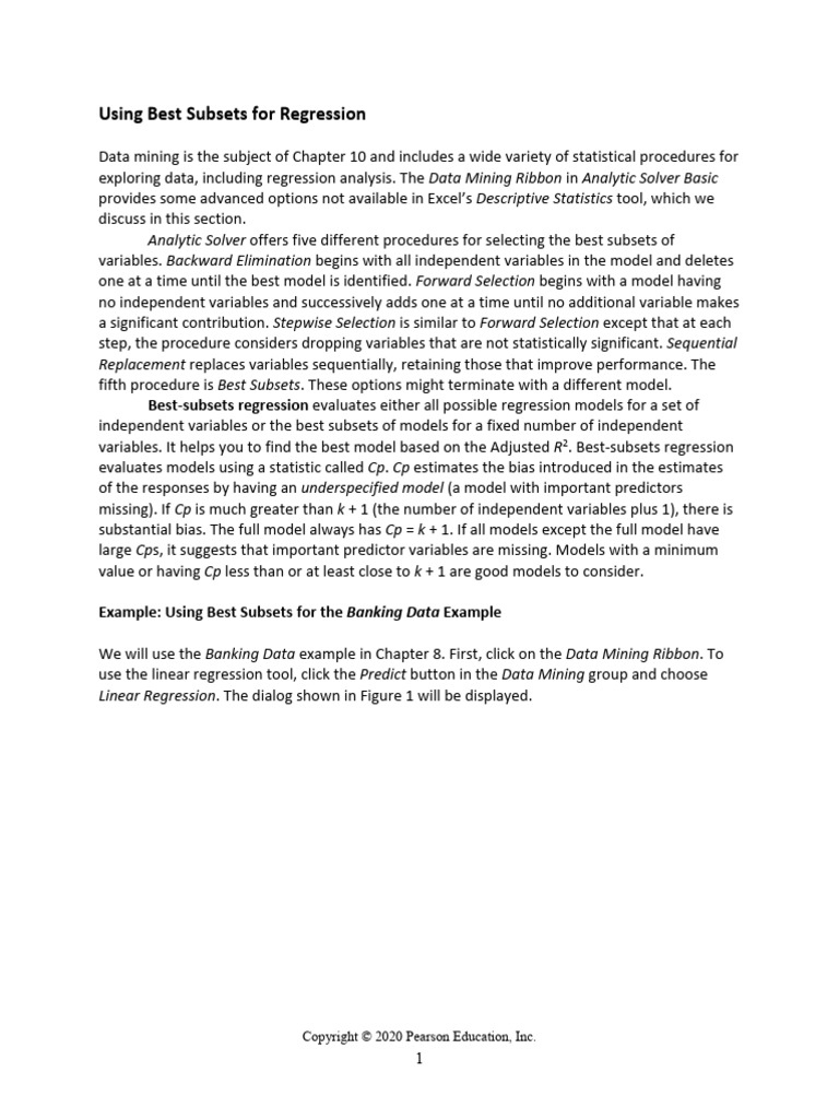 02_Using Advanced Regression | PDF | Regression Analysis | Dependent And Independent Variables