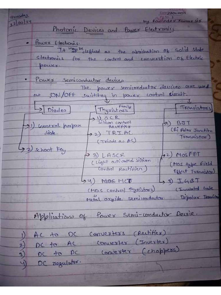 Photonics Notes - 1 | PDF