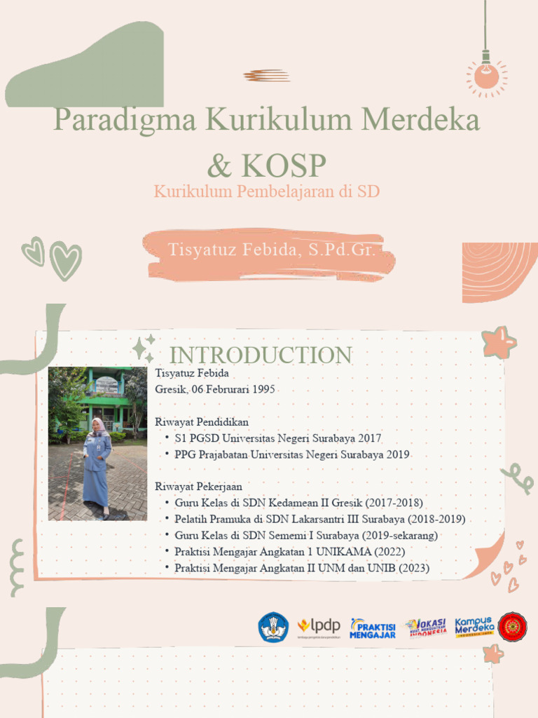 Paradigma Kurikulum Merdeka & KOSP | PDF