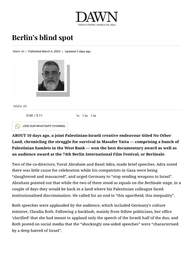 Berlin's Blind Spot - Newspaper | PDF | Racism | Discrimination & Race ...