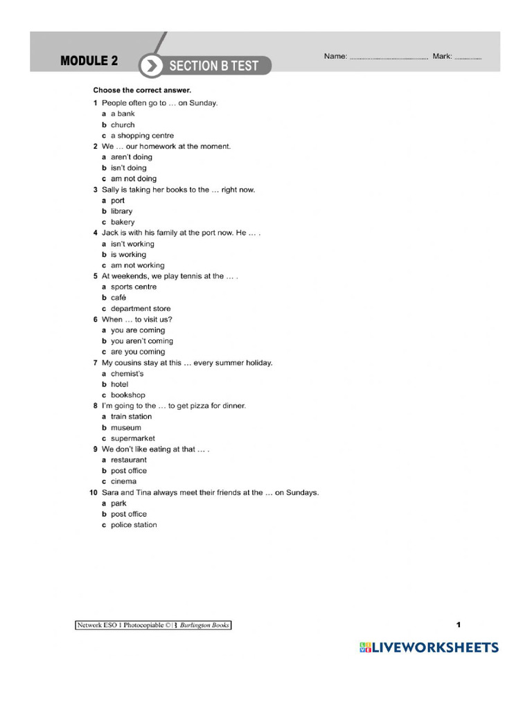 Module 2 Get Involved Test | PDF