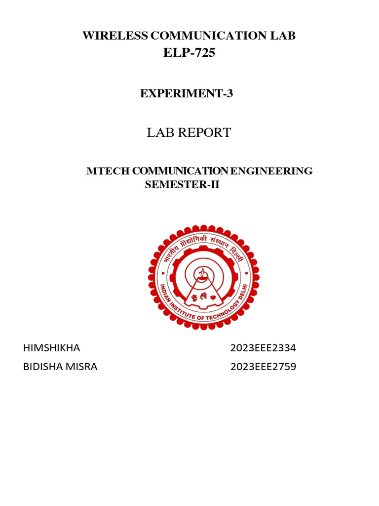 Experiment3 Bidisha Final | PDF | Modulation | Telecommunications Engineering