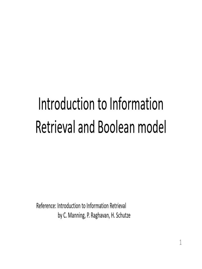 Boolean Model 2021spring | PDF | Search Engine Indexing | Information Retrieval