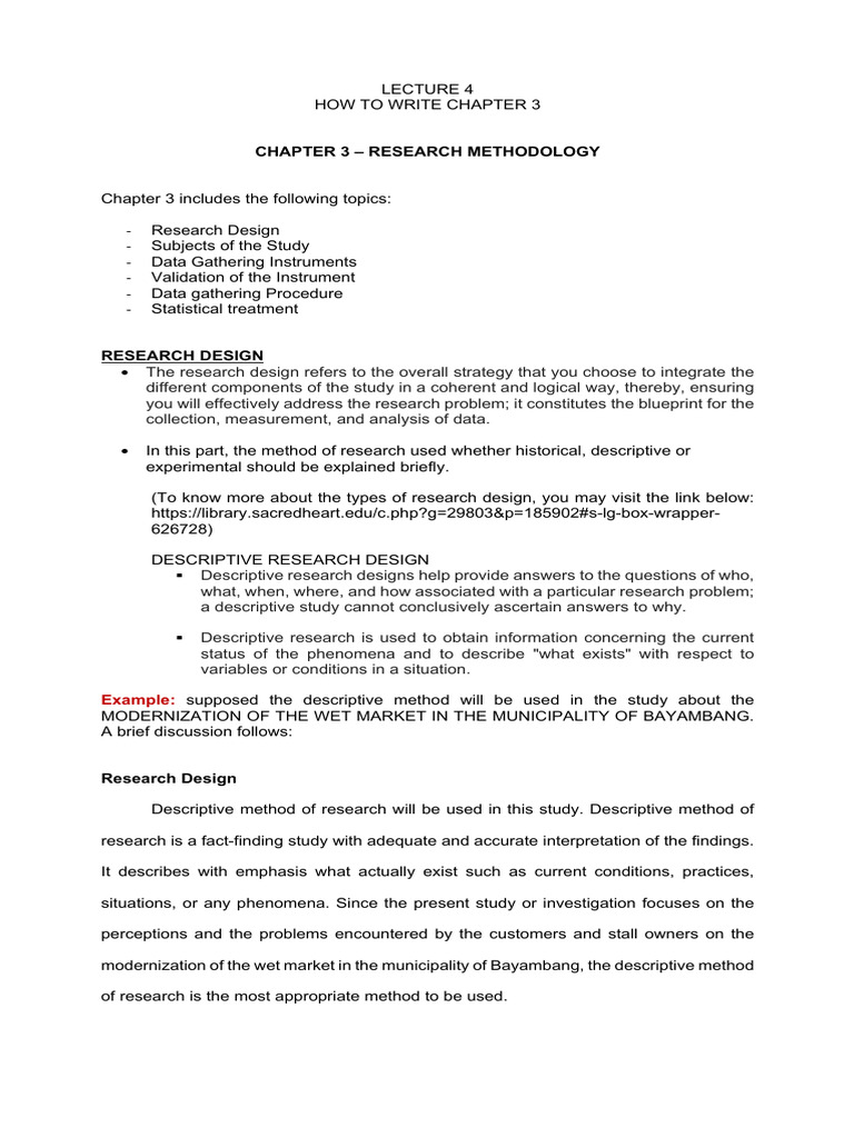 Lecture 4 Chapter 3 Research Methodology Pdf Methodology Sampling Statistics