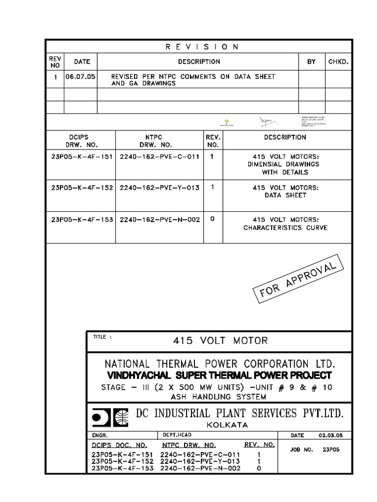 ASH HANDLING 415 V motors | PDF | Electric Motor | Quantity