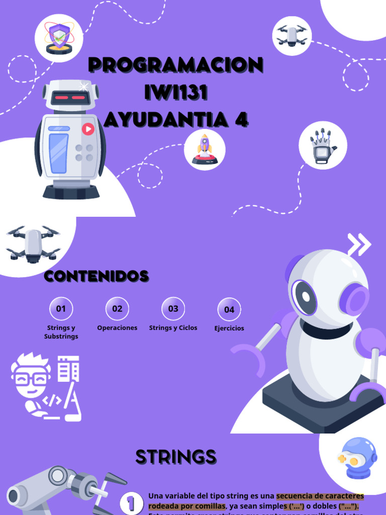 Ayudantia 4 | PDF | Cadena (informática) | Python (lenguaje de programación)