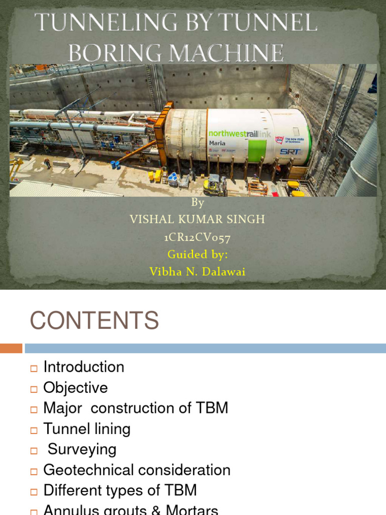 TBM Tunnelling | PDF | Tunnel | Civil Engineering