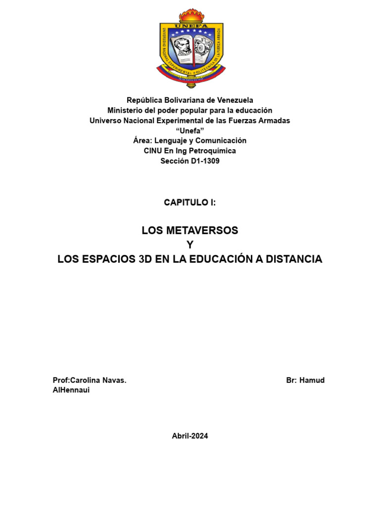 Tarea Hammudi Capitulo 1 | PDF