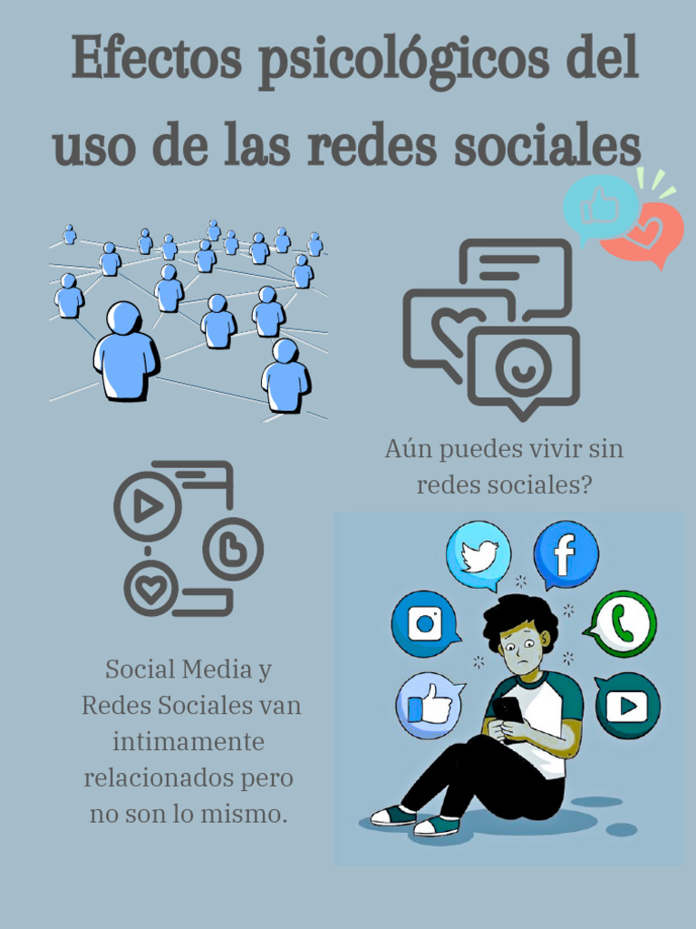 Efectos psicológicos de las redes sociales | PDF | Depresión (estado de ...