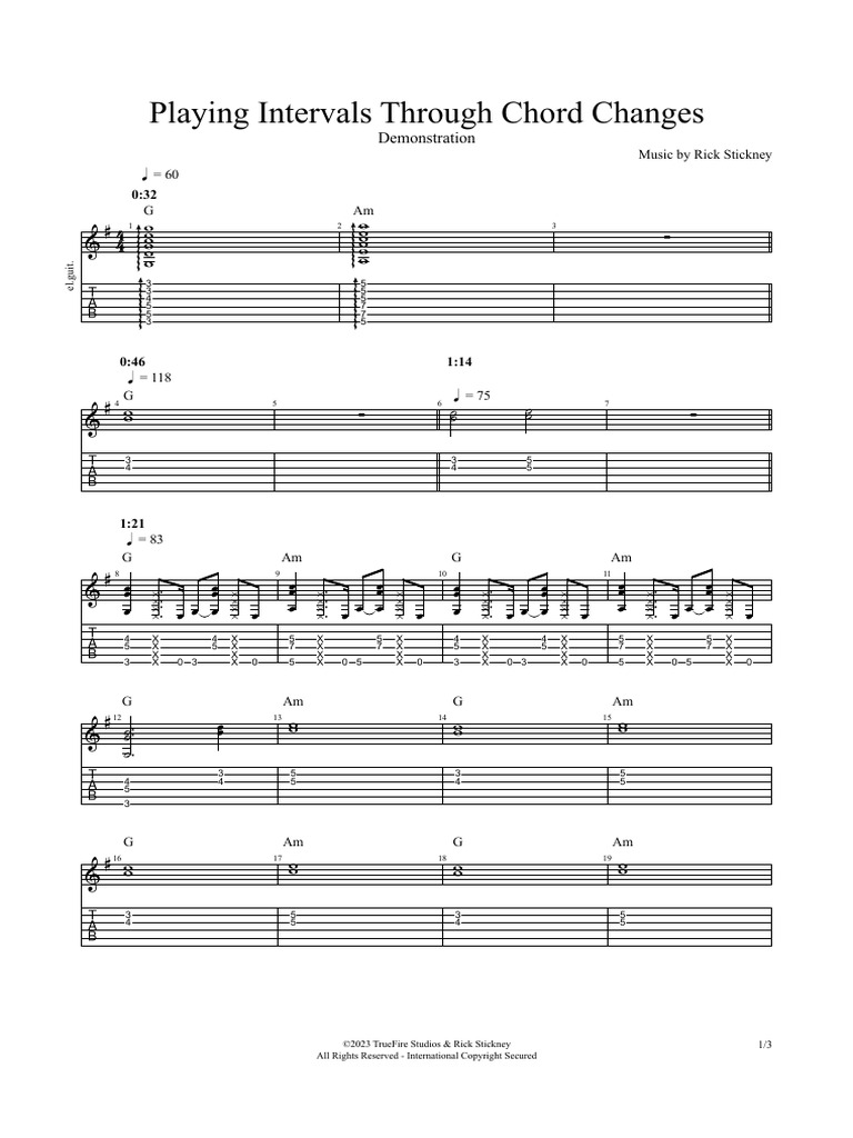 2 - Playing Intervals Through Chord Changes - Demonstration | PDF | Government Information ...