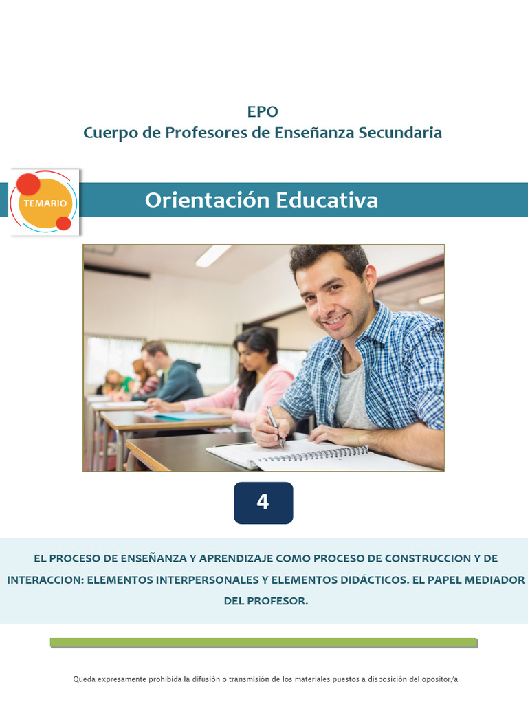 Tema 4 EPO | PDF | Aprendizaje | Maestros