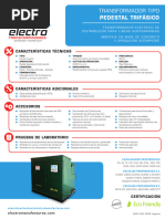 Transformador 500 KVA TRANSFORMADORES IESSA - FICHA TECNICA PEDESTAL TRIFASICO NORMA NMX-J-285 ...