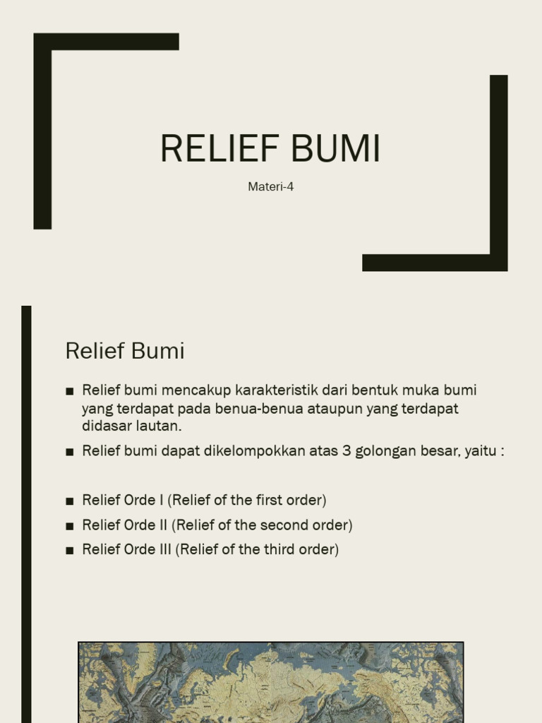 Jenis-jenis Relief Bumi dan Pembentukannya | PDF