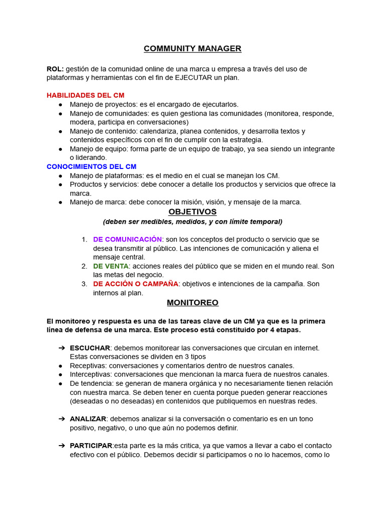 Community Manager | Descargar gratis PDF | Youtube | Facebook Community Manager | Descargar gratis PDF | Youtube | Facebook
