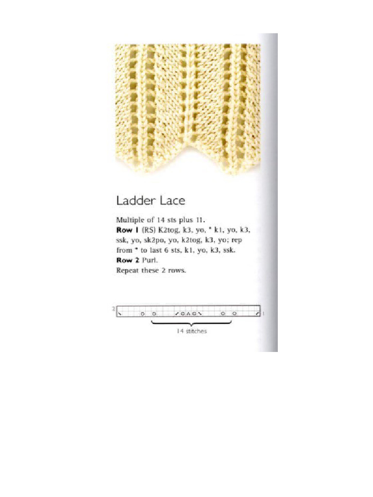 Ladder Lace Stitche Explanation. | PDF