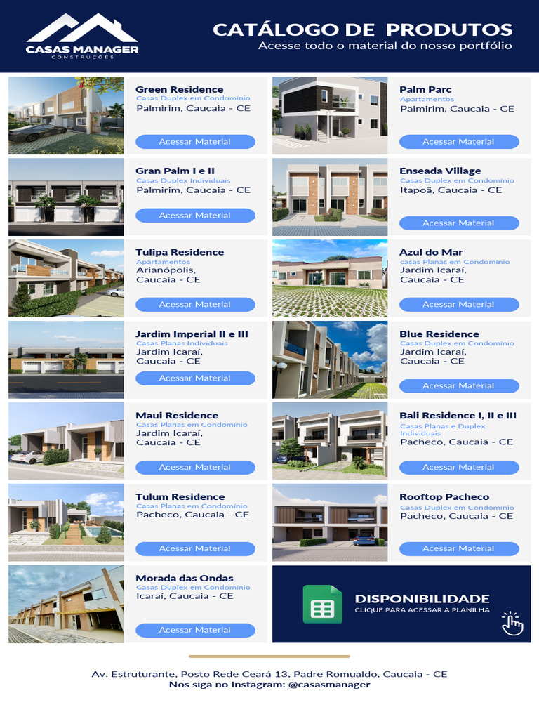 Catálogo Casas Manager | PDF