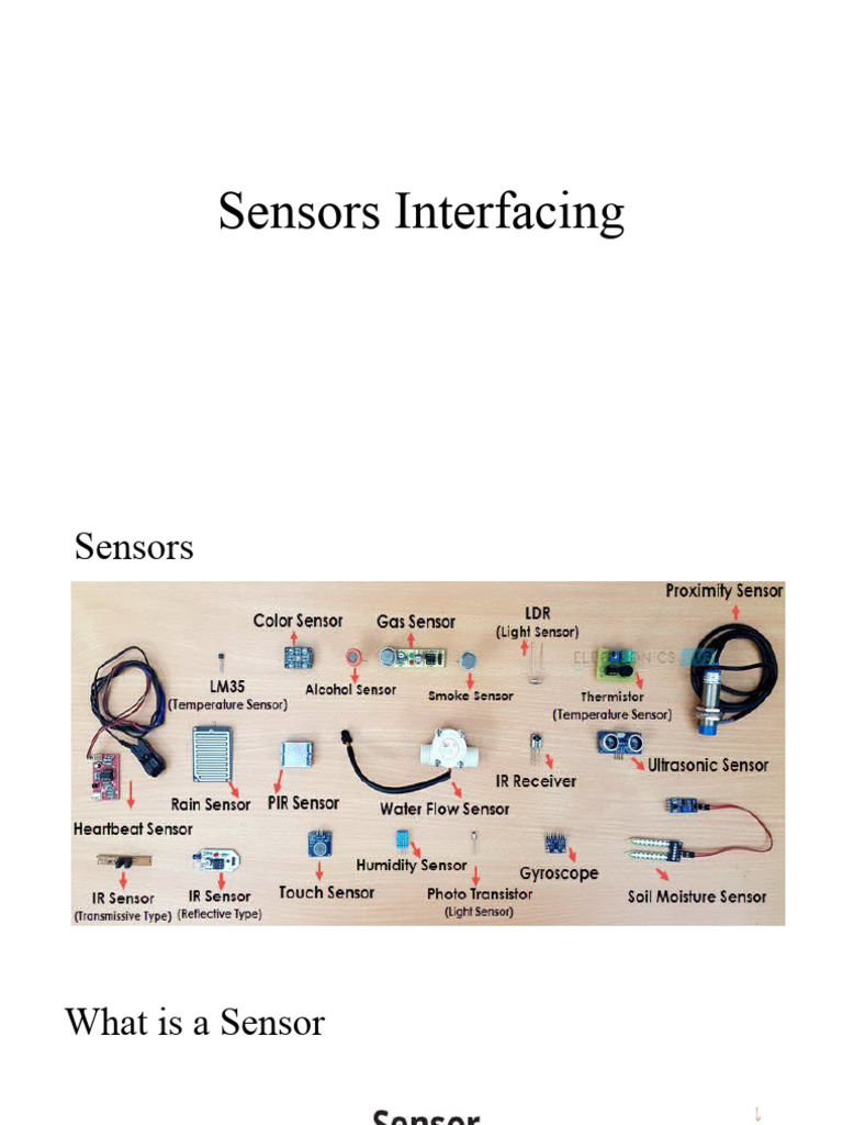 Sensors interfacing | PDF | Biosensor | Capacitor
