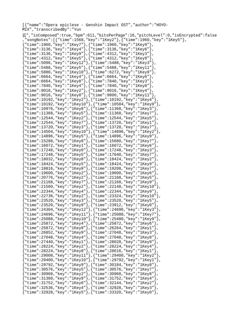 Opera Epiclese - Genshin Impact OST | PDF | Art | Classics