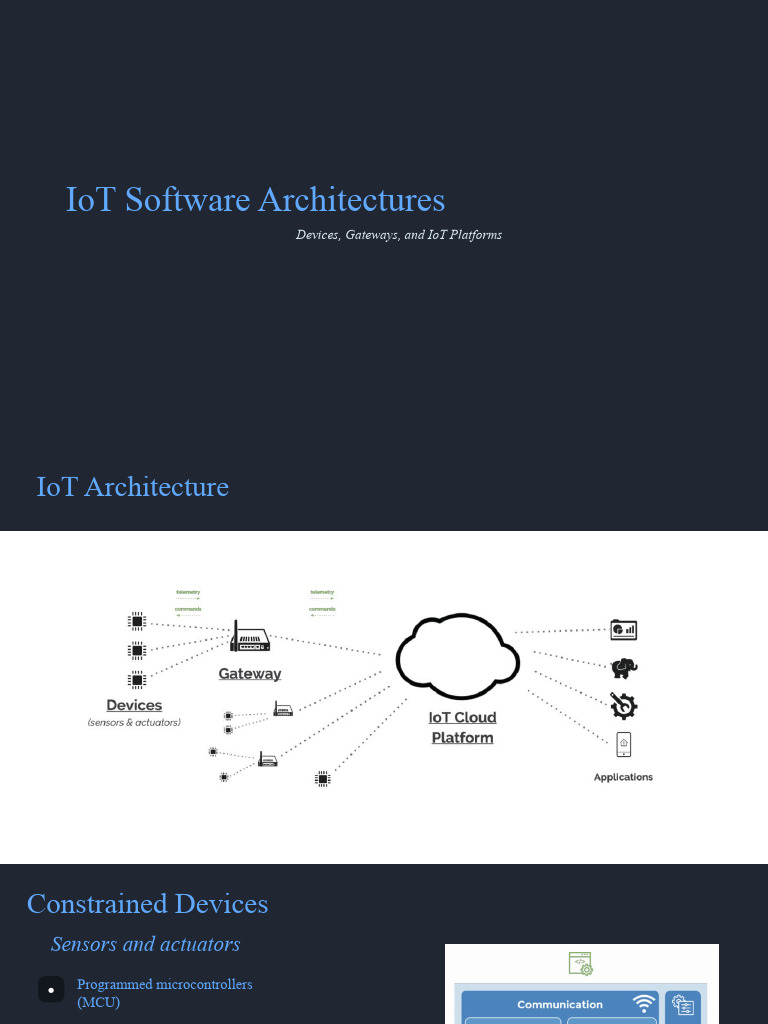 IoT Software Architectures | PDF | Internet Of Things | Operating System