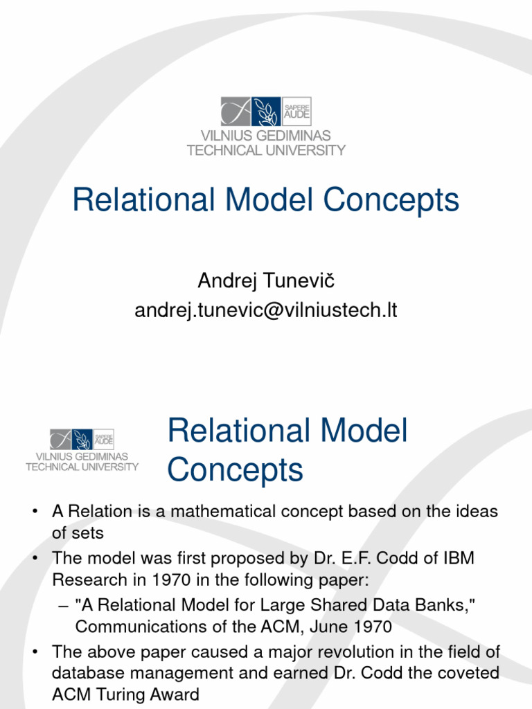 Database 3 Download Free Pdf Relational Database Relational Model