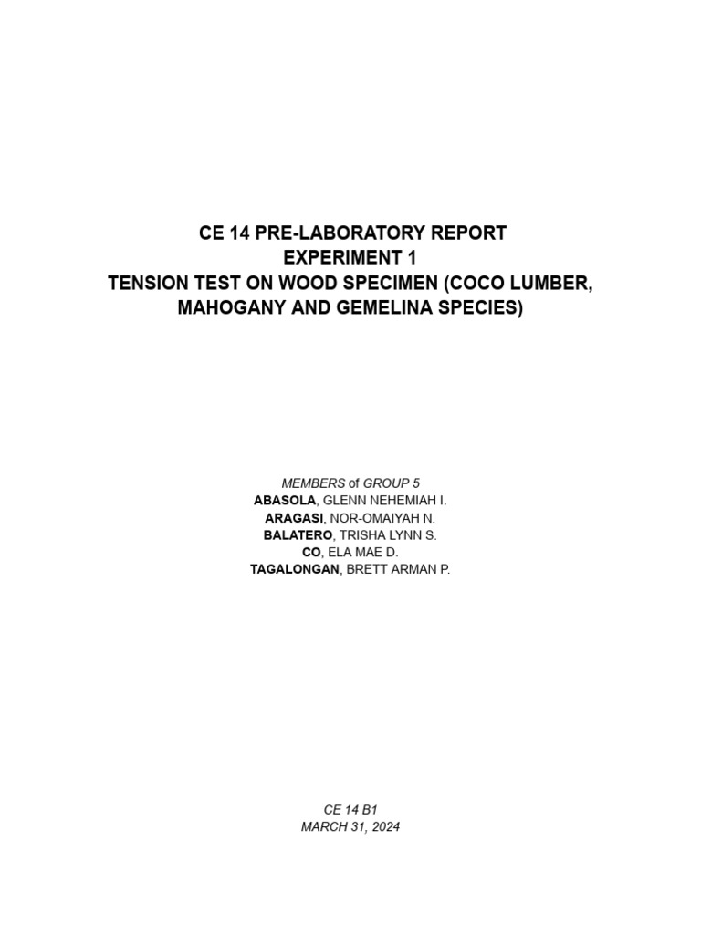 Ce14b1 Group-5 Pre-Lab Experiment-1 | PDF | Young's Modulus ... Ce14b1 Group-5 Pre-Lab Experiment-1 | PDF | Young's Modulus ...