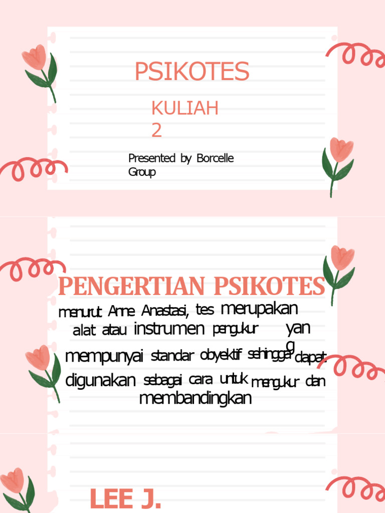 Panduan Psikotes dan Alat Tes | PDF