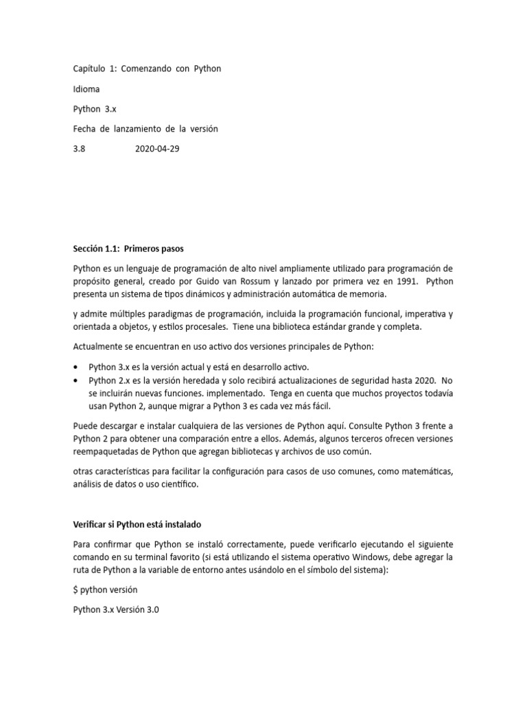 Python 1 Pdf Python Lenguaje De Programación Lenguaje De 7395