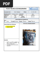 Ficha Técnica de Maquinaria | PDF | Herramientas | Science