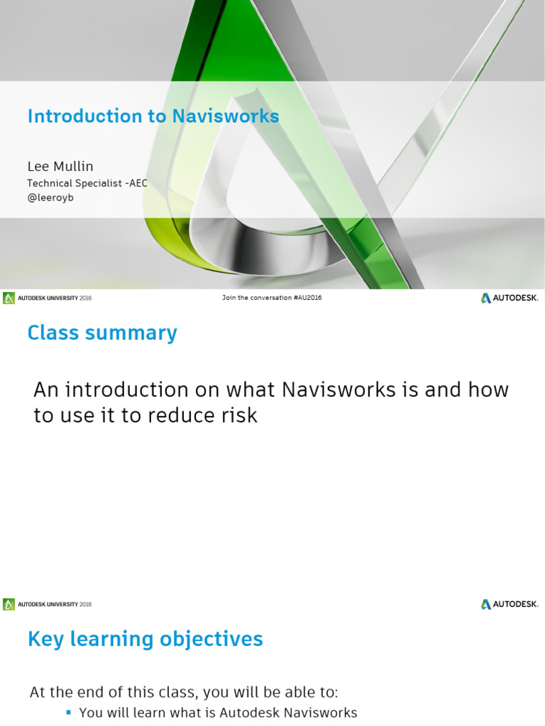 Presentation 21178 CS21178-L 20 - 20introduction 20to 20navisworks ...