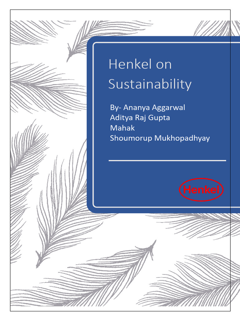 Henkel Group 3 | PDF | Sustainability | Supply Chain