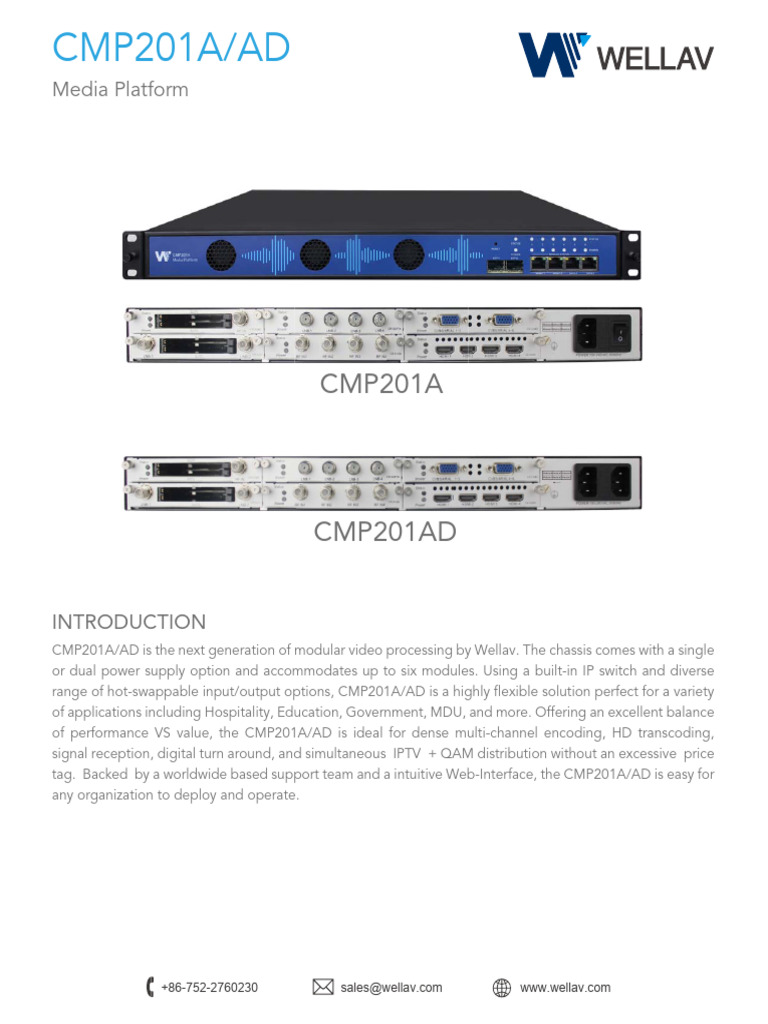 Datasheet CMP201A-D | PDF | Hdmi | Bit Rate