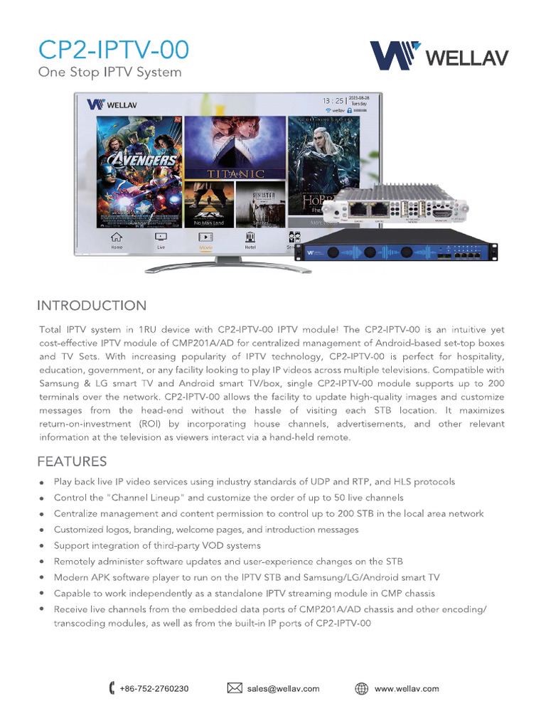 Datasheet CP2-IPTV-00 EN W 20240104 | PDF