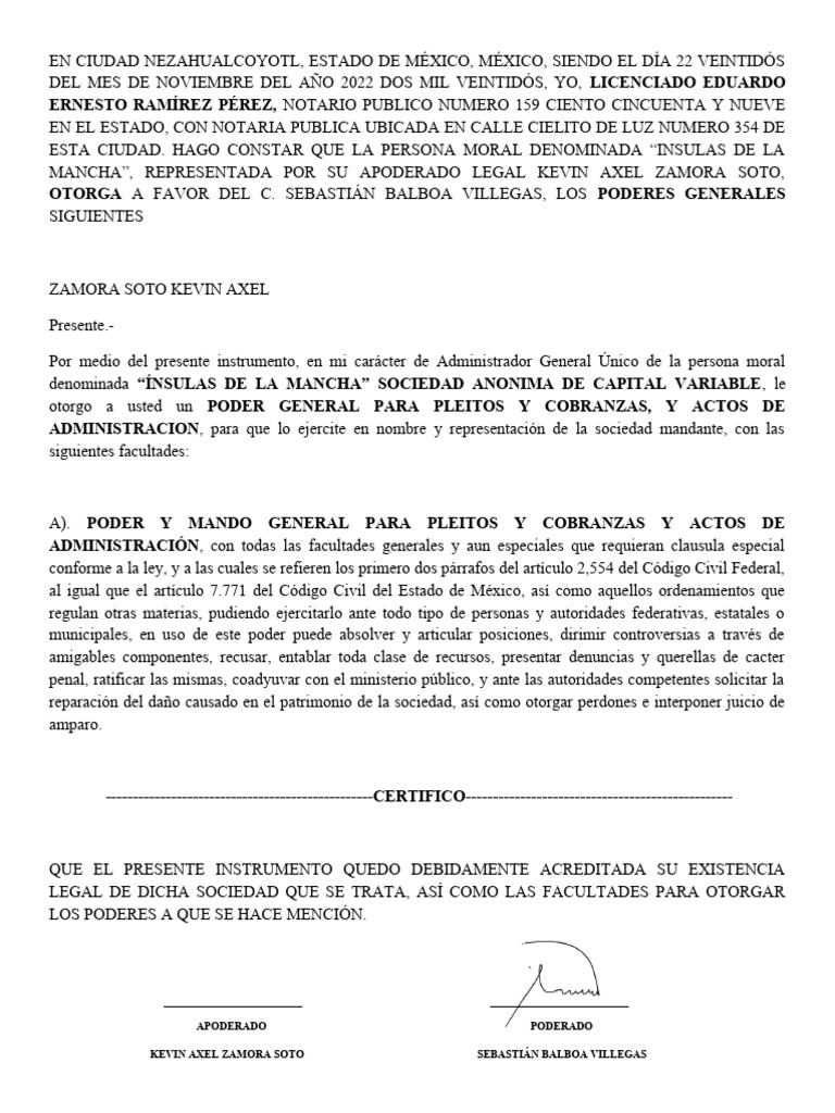 Carta Poder Empresarial | PDF