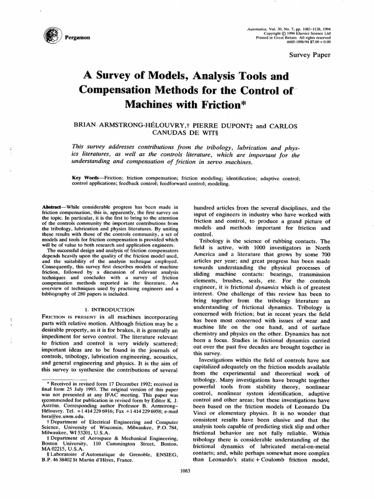 94 Survey Friction | PDF