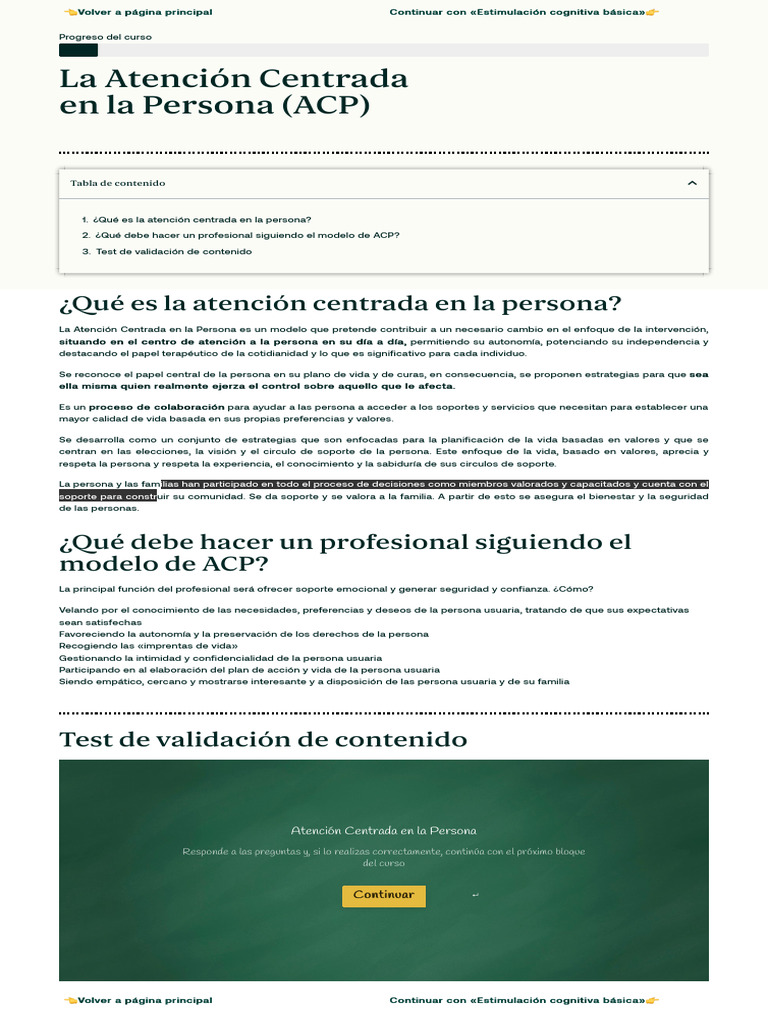 Atención Centrada en la Persona: Guía Básica | PDF | Conocimiento ...