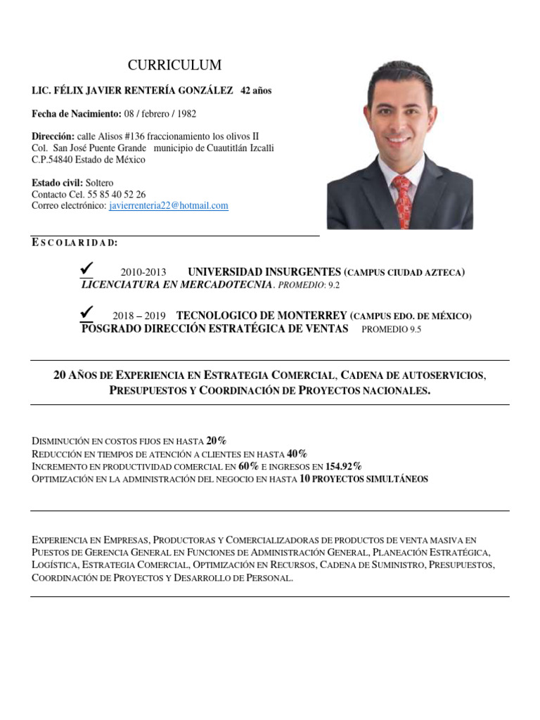 CURRICULUM 2024 | PDF | México | Marketing