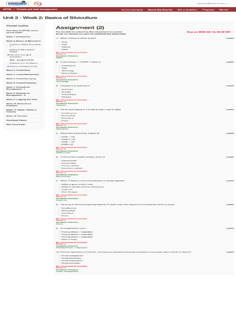 Week1 Forest And Their Management Pdf