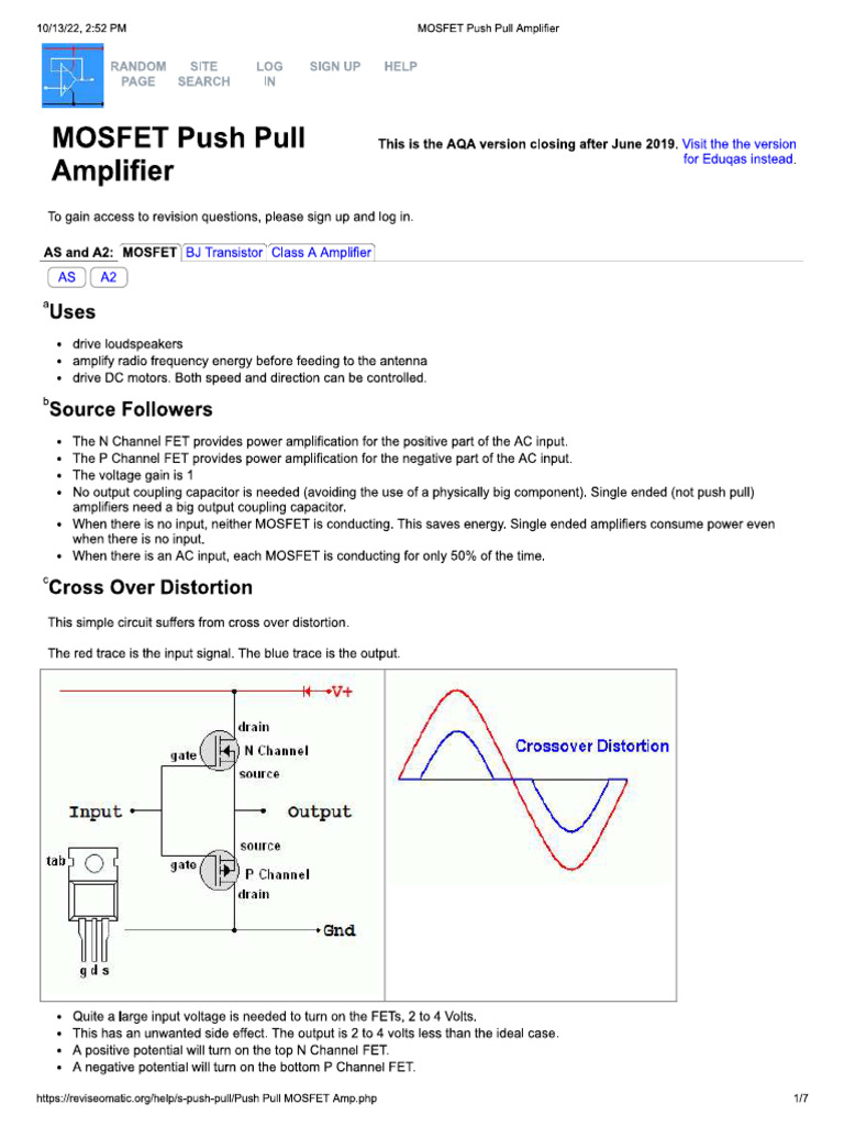 Mosfet Push Pull | PDF