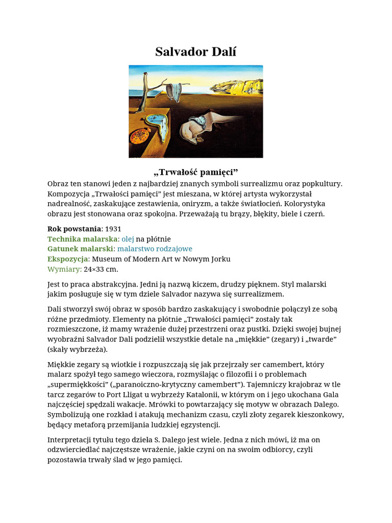 Salvador Dalí | PDF