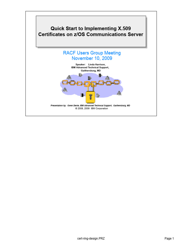 Crug 2009 11 Digital Certificate Quickstart | PDF | Public Key ...