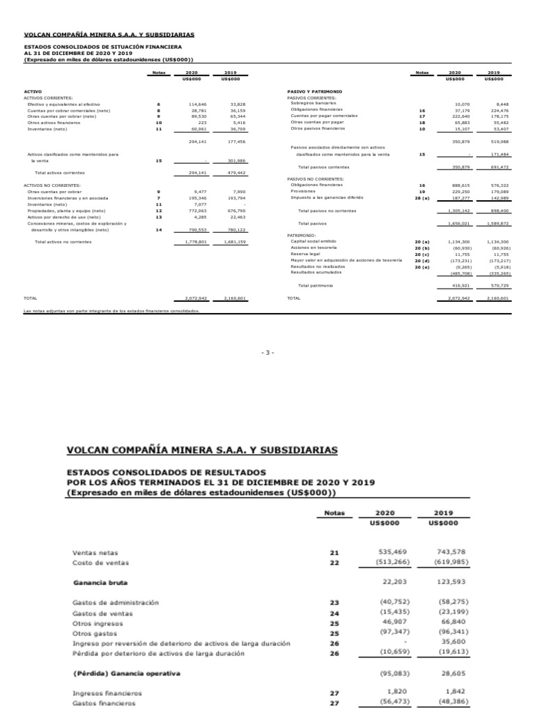 2020 Anual Auditado - EDITADO | Descargar gratis PDF | Dinero | Economias