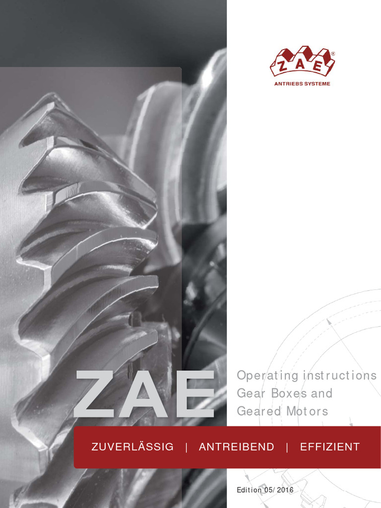 Zae Manual | PDF | Gear | Mechanical Engineering