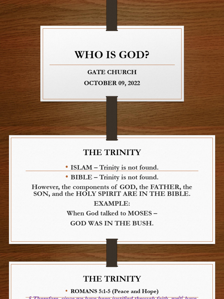 Who-Is-God | PDF | Trinity | Mary, Mother Of Jesus