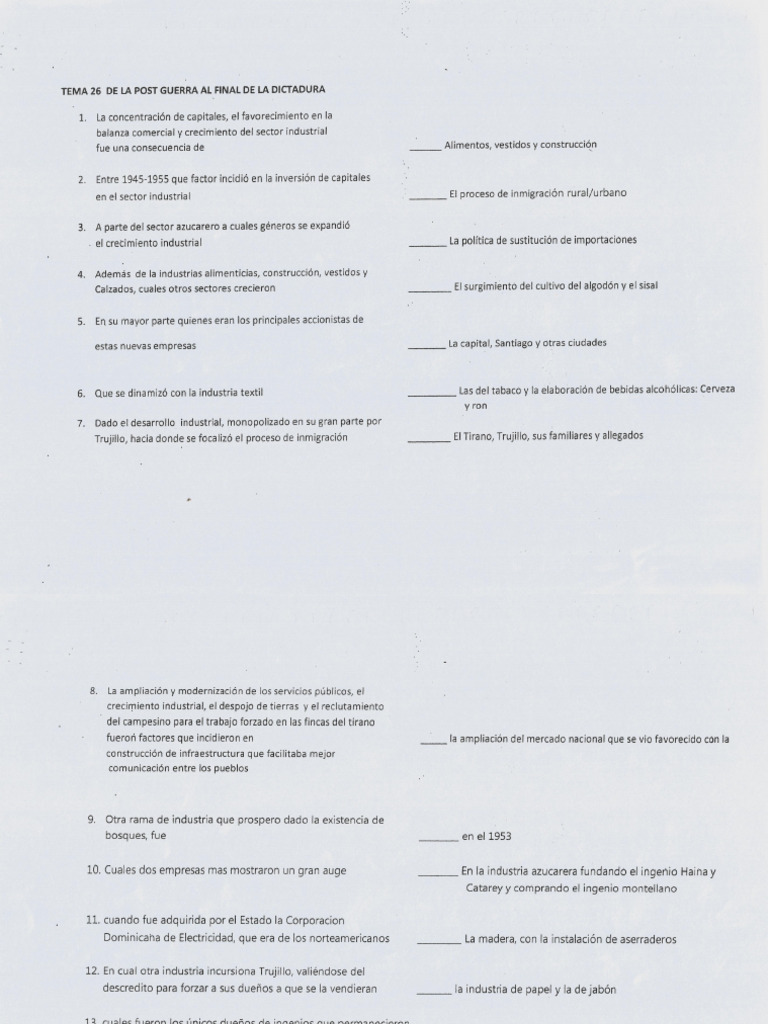 Apareo 26 de La Post Guerra Al Final de La Dictadura | PDF