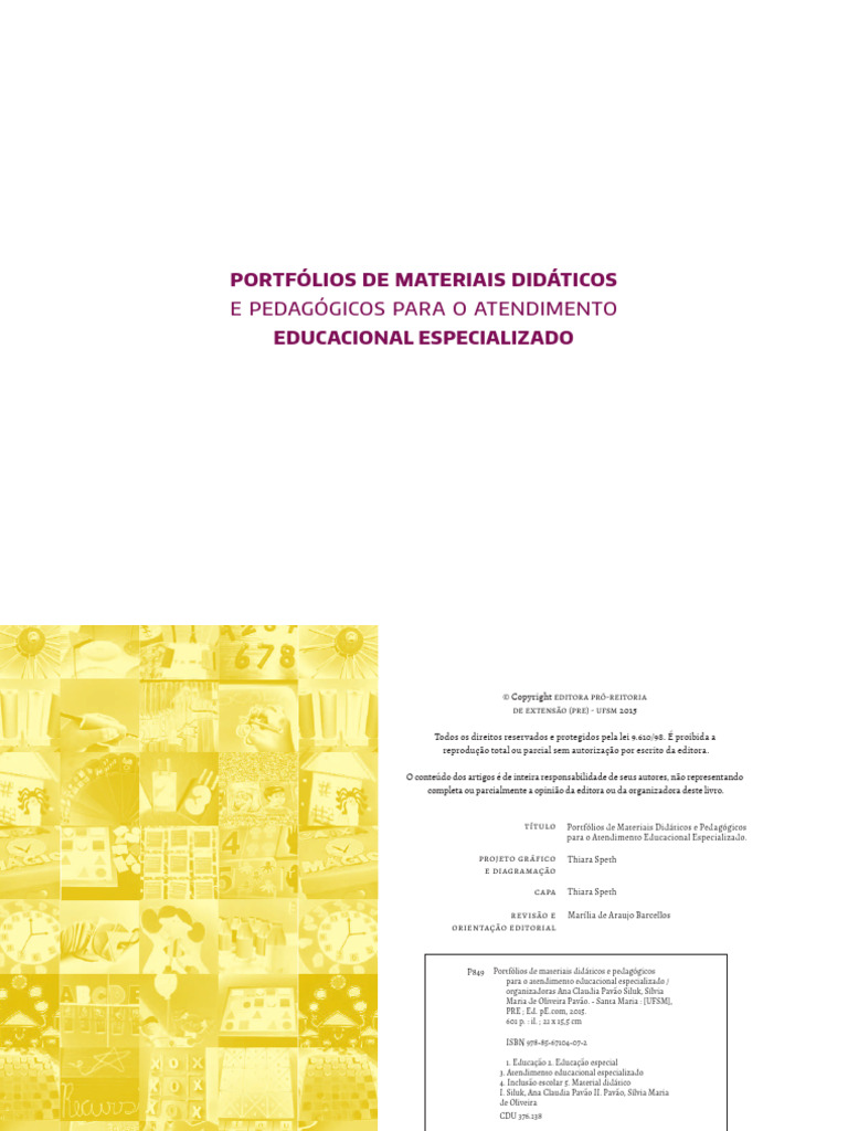 Portfólios de Materiais Didáticos e Pedagógicos para o Atendimento Educacional Espedializado (4 ...